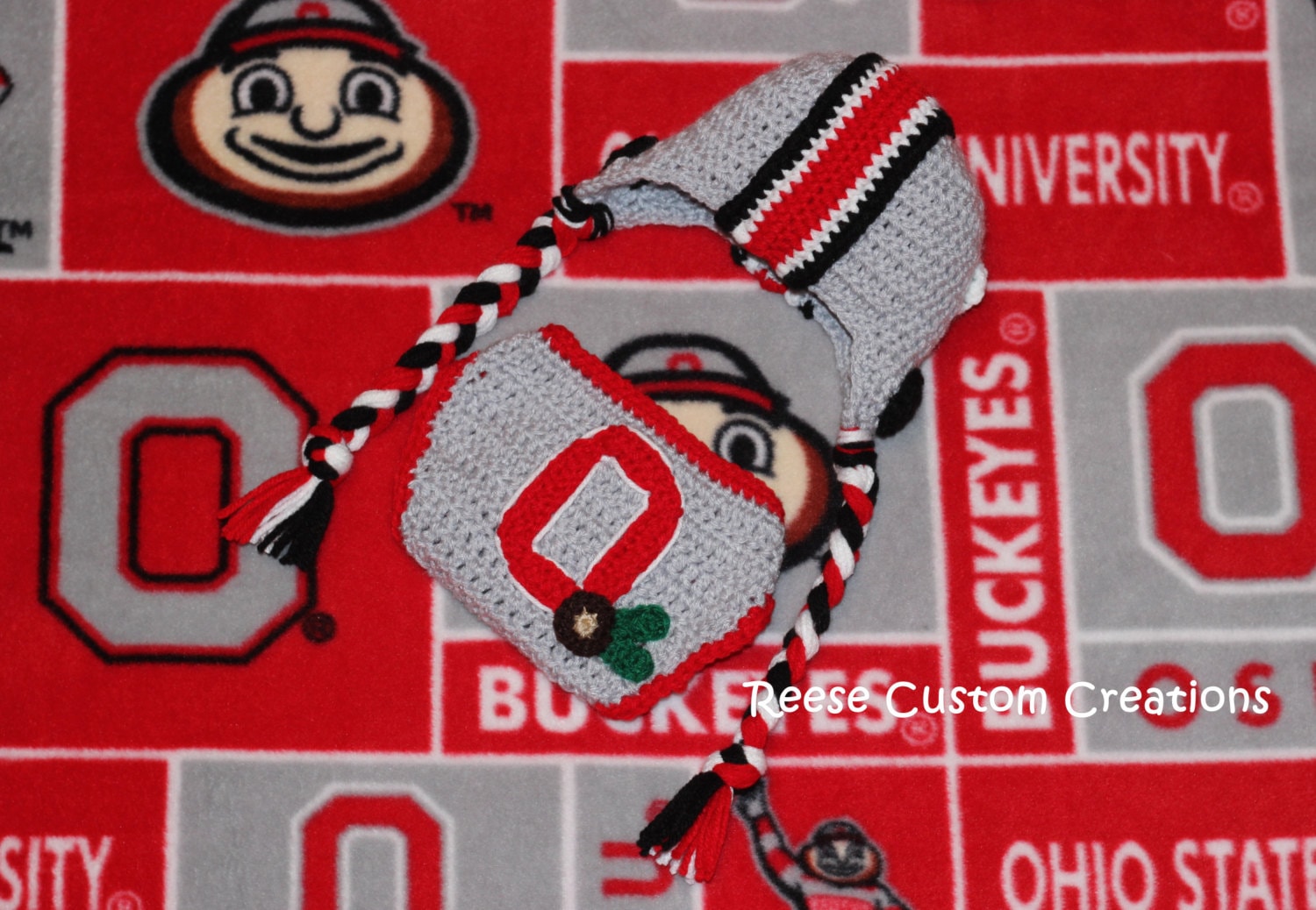 Crochet Ohio State Buckeyes Inspired Newborn Baby Boy Photo - Etsy