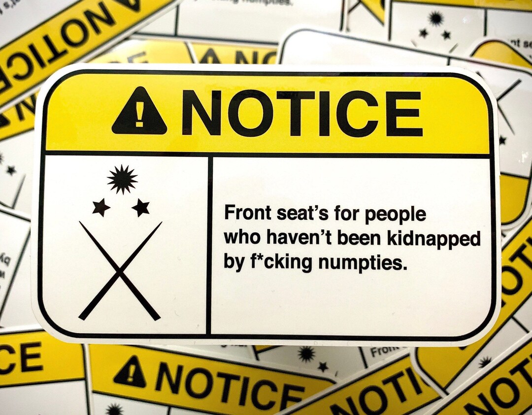 Numpties Sticker (carry on Inspired) - Etsy