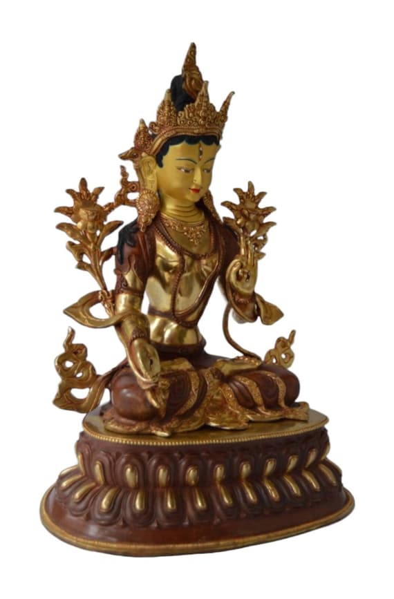 14 White Tara / Dolkar Handmade Statue Elegantly Cast - Etsy