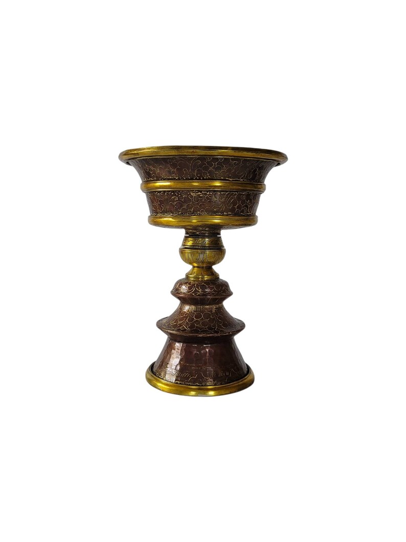 7" Handmade Copper Brass Butter Lamp Offering Nepal Tibet - Etsy