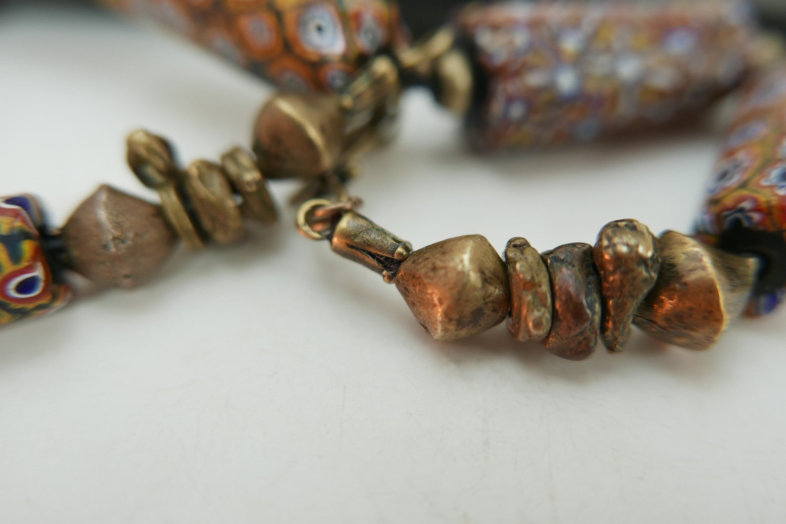 Antique African Trade Beads Necklace Antique Millefiori - Etsy