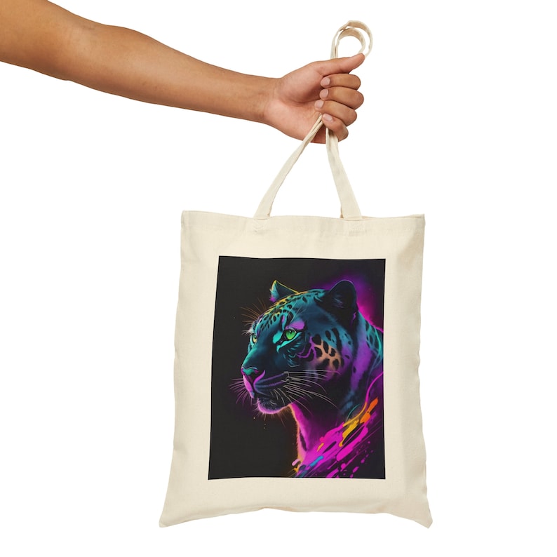 Cotton Canvas Tote Bag -sublimation Print -designer Bag -handmade- Eco ...