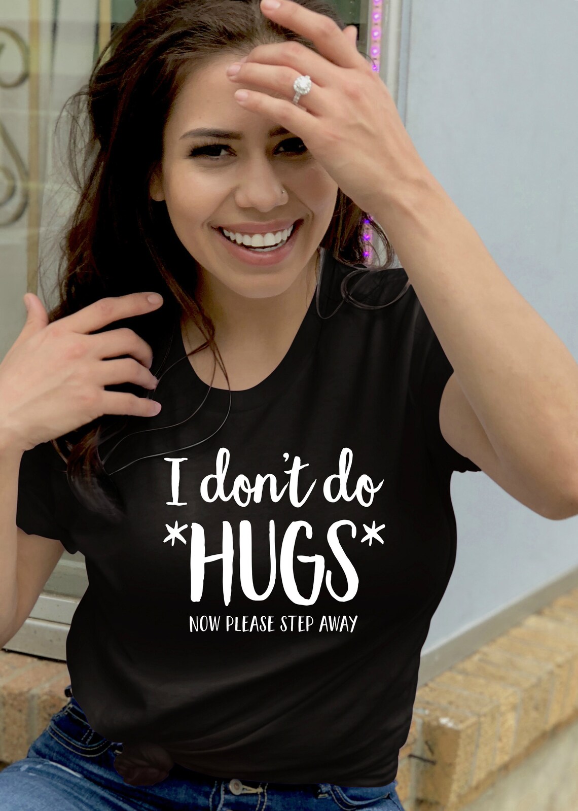 No Hugs Shirt / Not A Hugger / Introvert T-shirt / Social Distancing ...
