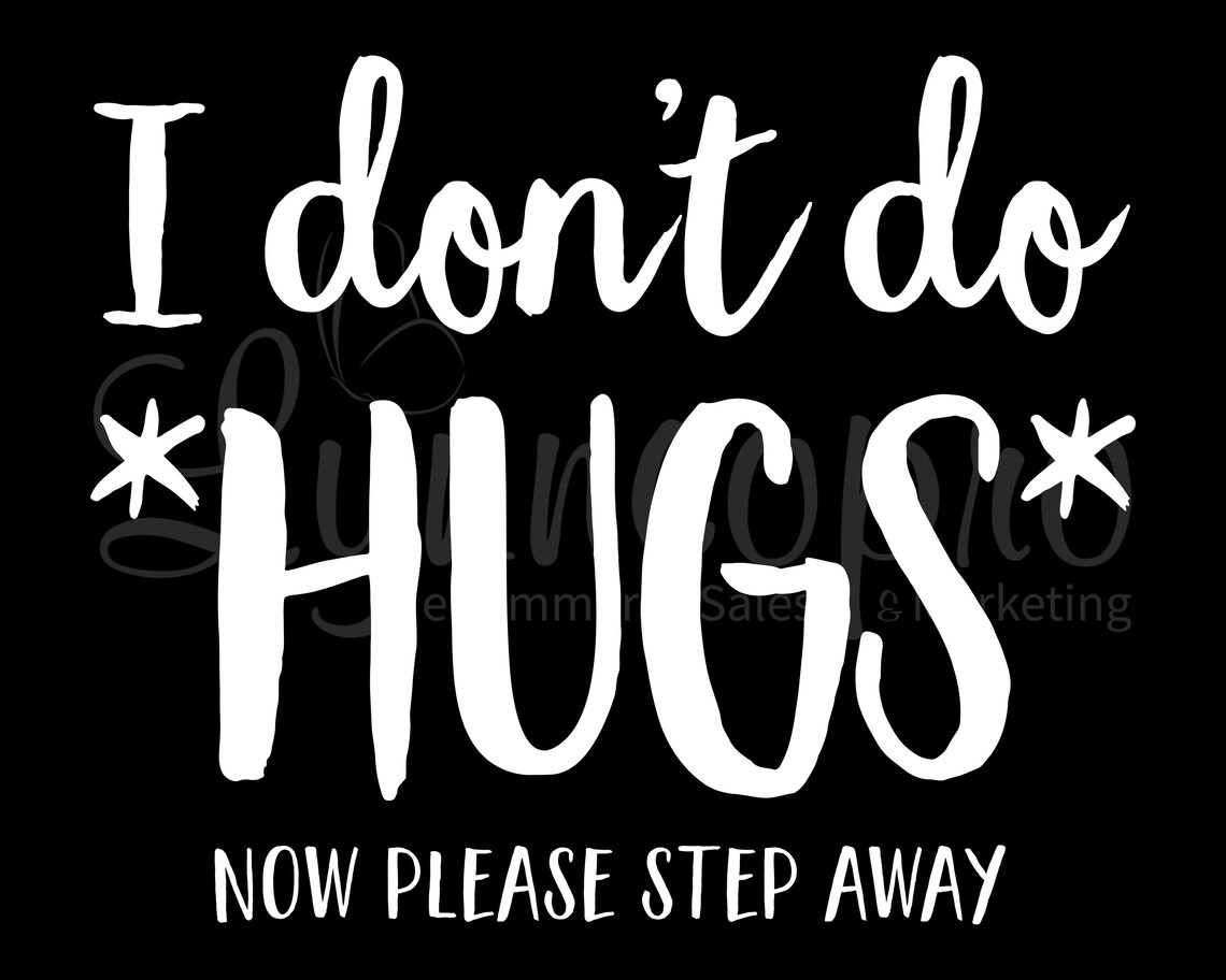 No Hugs Shirt / Not A Hugger / Introvert T-shirt / Social Distancing ...