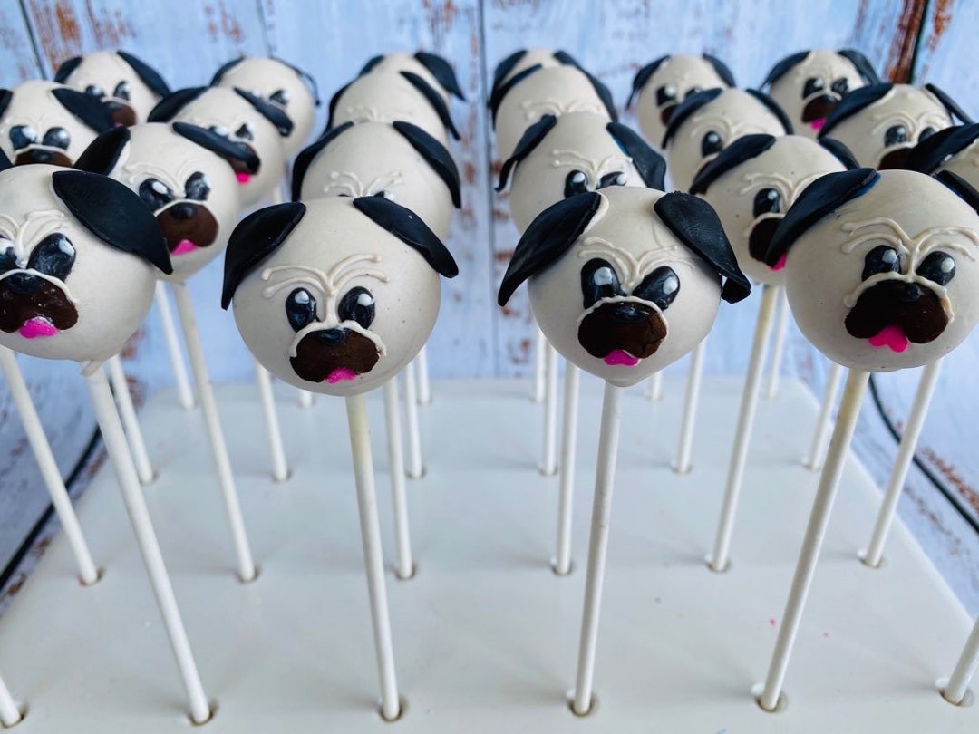 Pug Cake Pops - Etsy