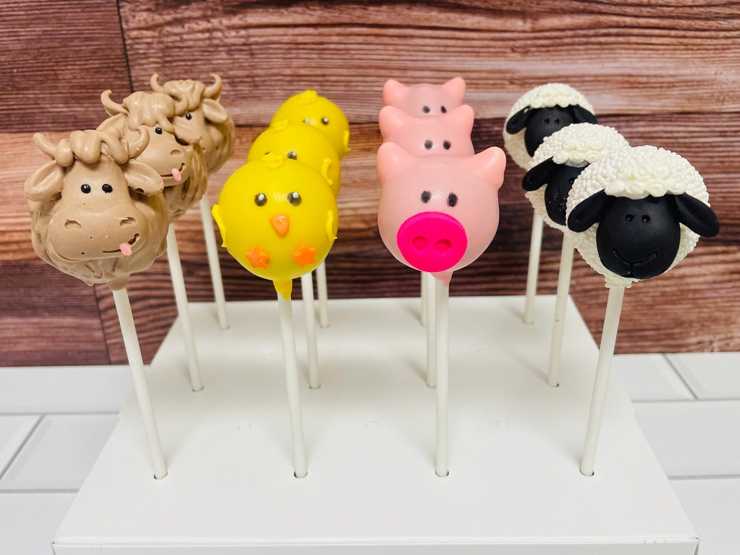 Barn Yard, Farm Animal Cake Pops - Etsy
