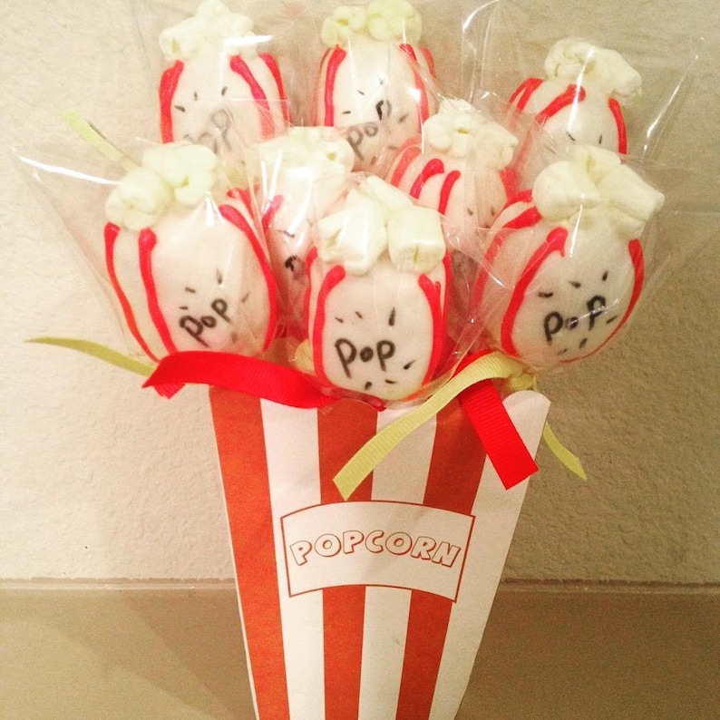 Pizza and Popcorn Cake Pops | Etsy