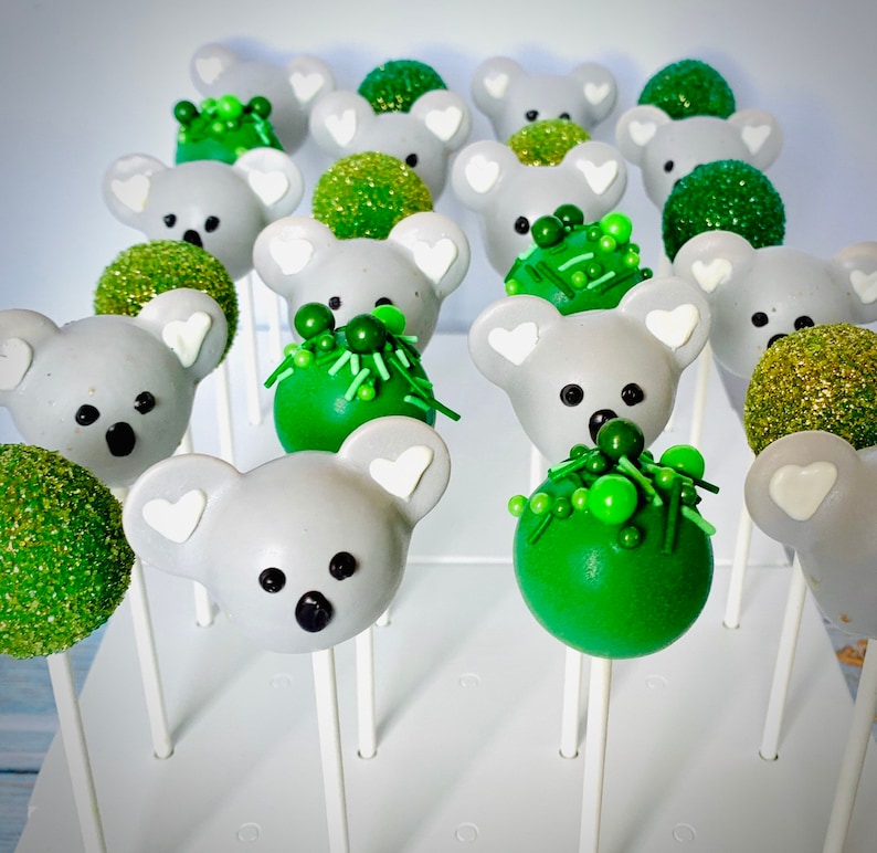 Koala Cake Pops , Koala Gifts, Koala Theme Party Favors, Cute Koala ...