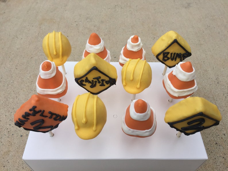 Construction Cake Pops | Etsy