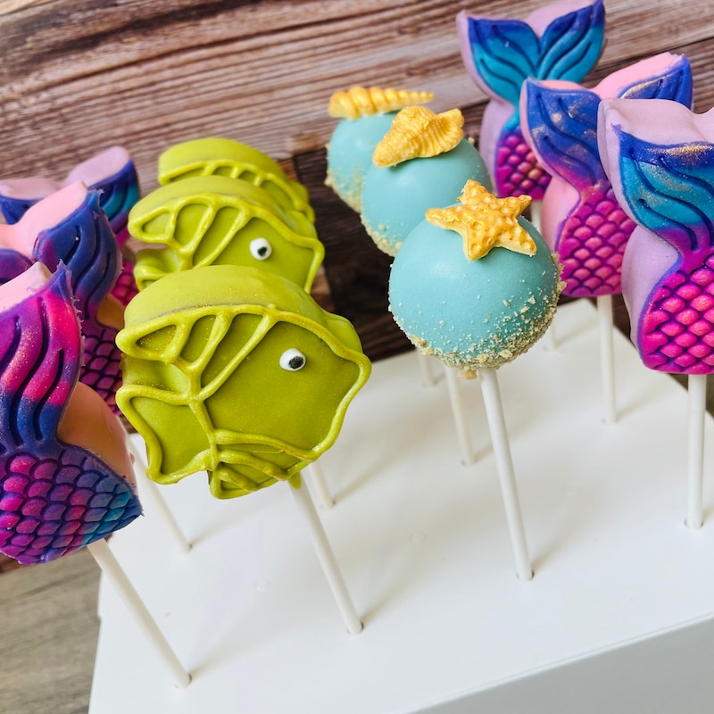 Mermaid Cake Pops - Etsy