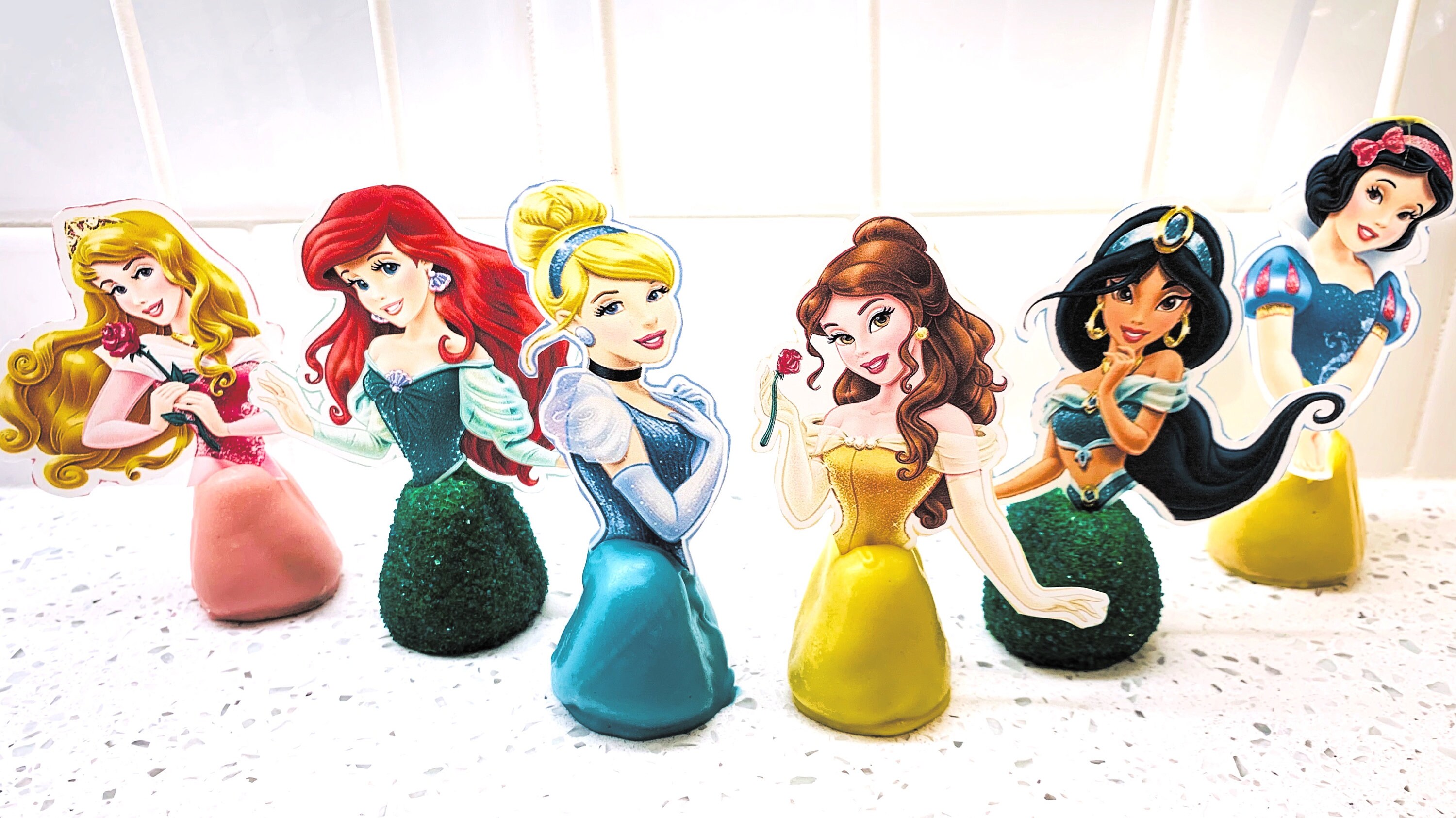 Princess Cake Pops Toppers