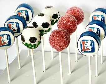SOCCER BALL CAKE Pops Sports Cake Pops - Etsy