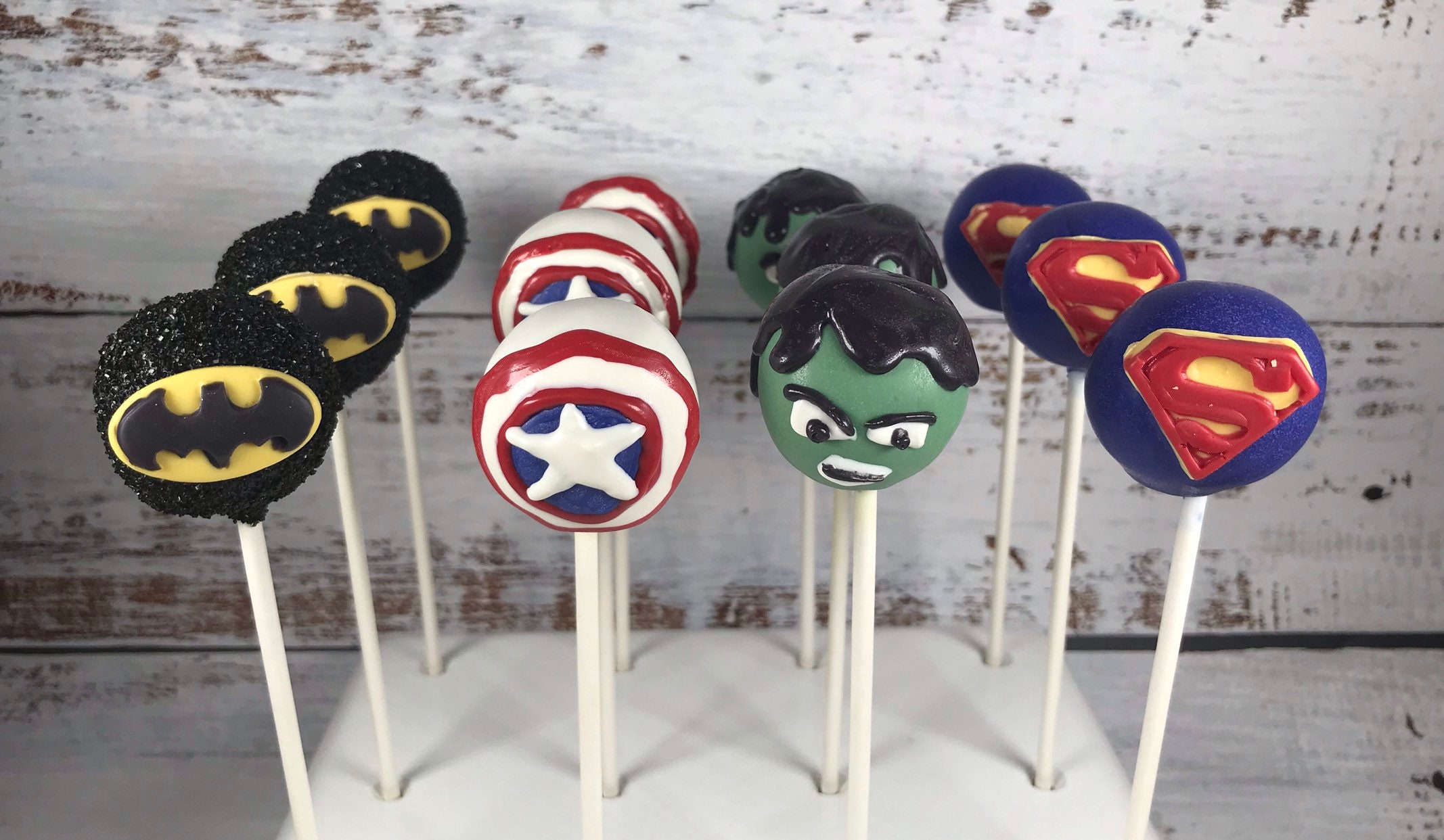 Superhero Cake Pops