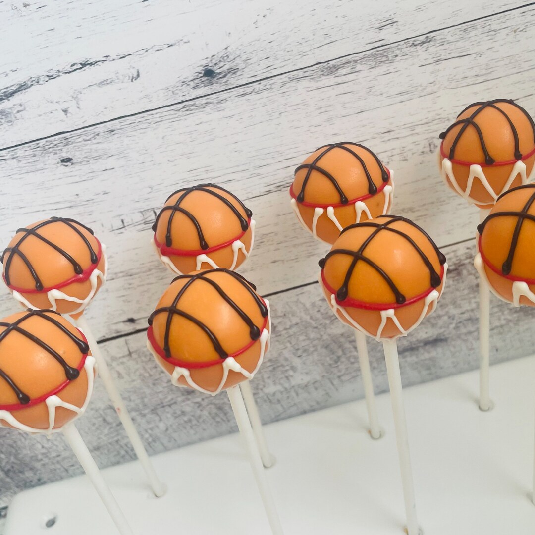 Basketball Cake Pops - Etsy