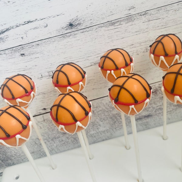 Basketball Cake Pop - Etsy