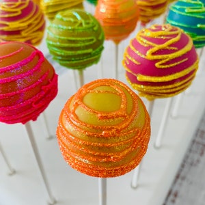 Neon Sparkle Cake Pops - Etsy