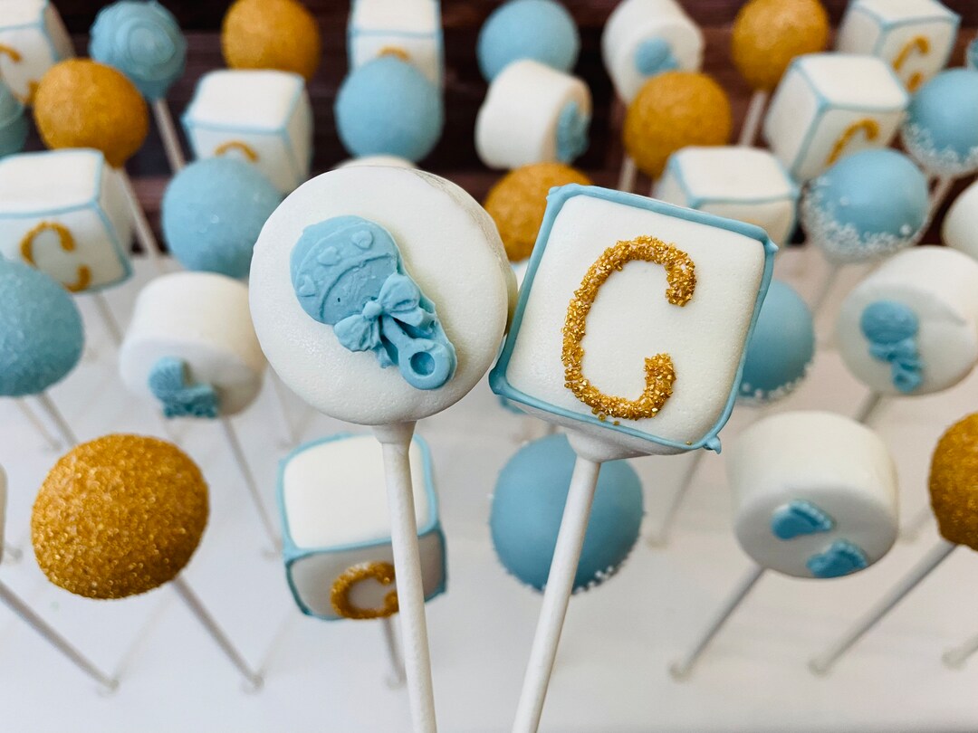 Baby Block Shower Cake Pops - Etsy