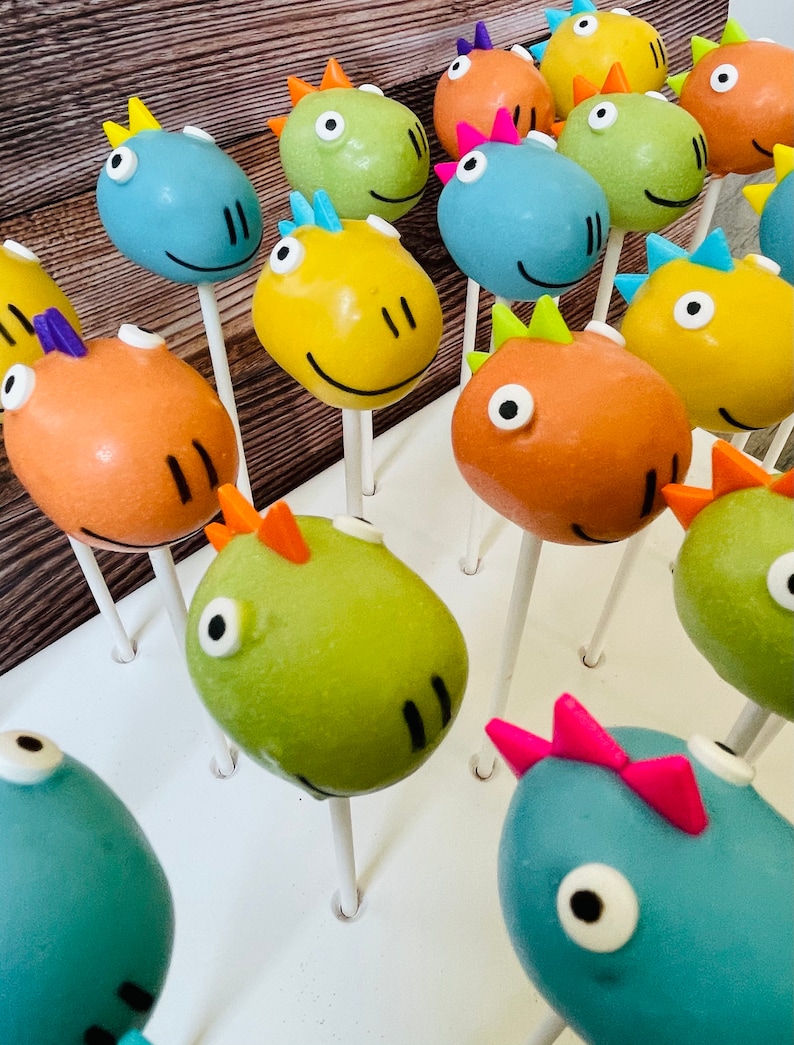 Dinosaur Cake Pops - Etsy