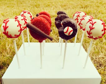 Baseball Cake Pops (12) - Etsy