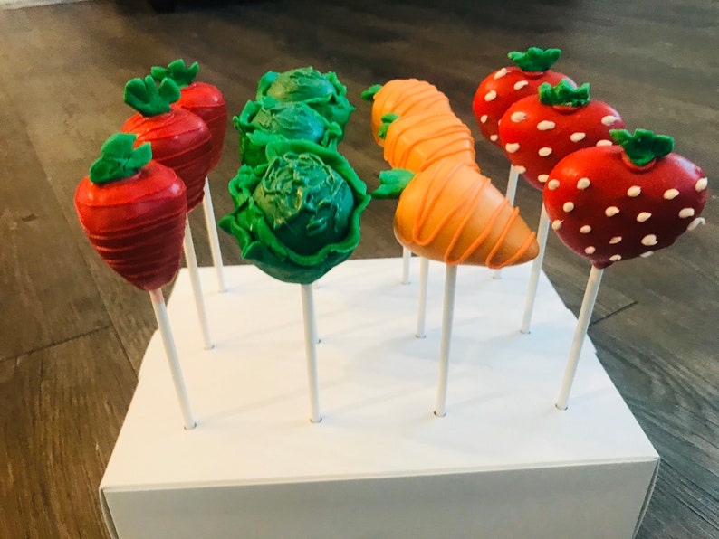 Gardening Vegetable and Fruit Cake Pops | Etsy