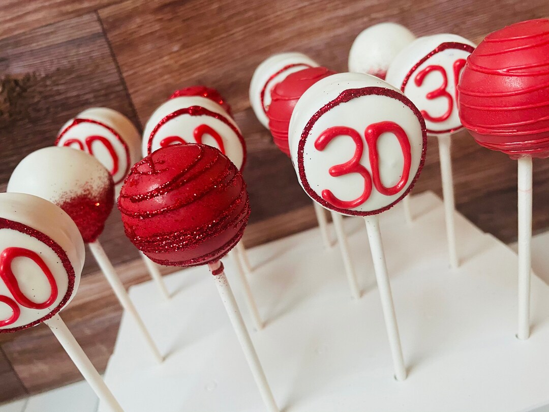 Custom Birthday Cake Pops - Etsy