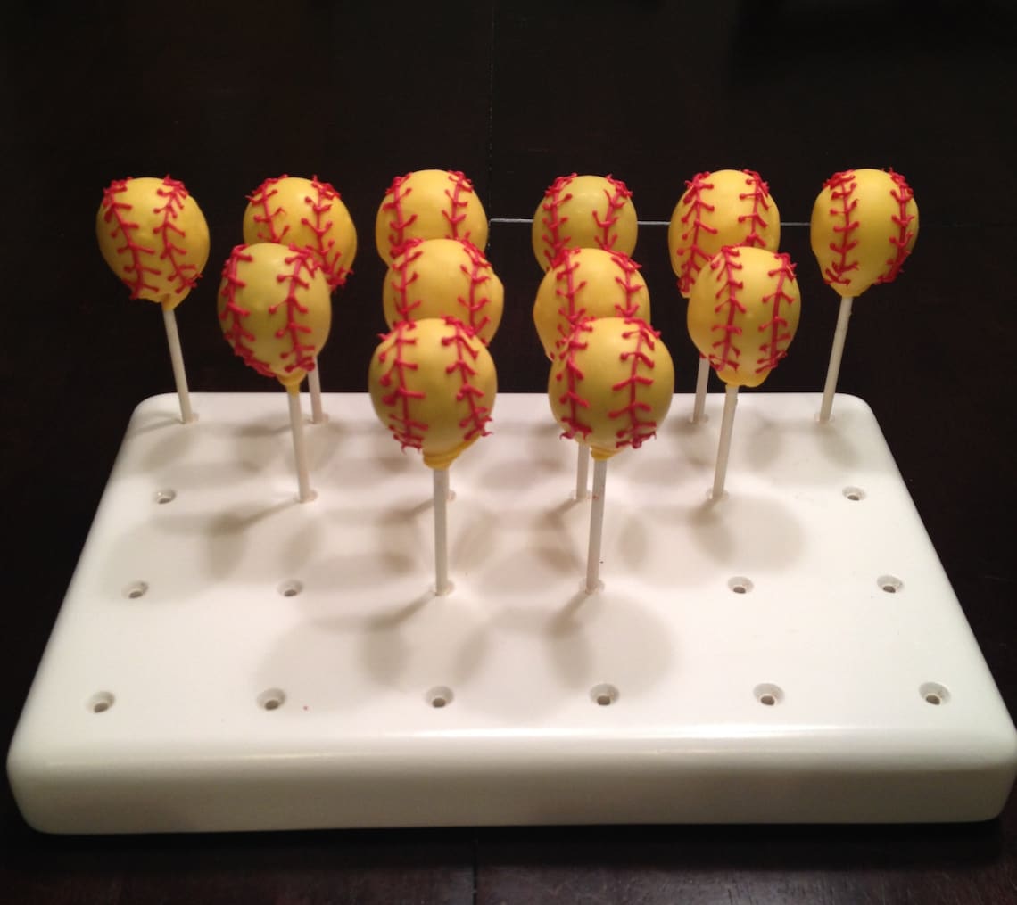 Softball Cake Pops - Etsy