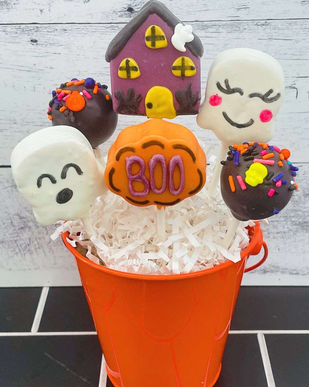 Halloween, Boo Cake Pops - Etsy