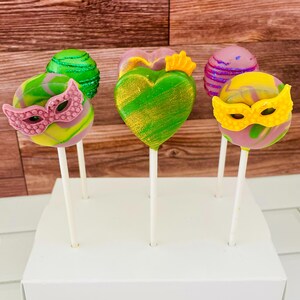 Mardi Gras Cake Pops - Etsy