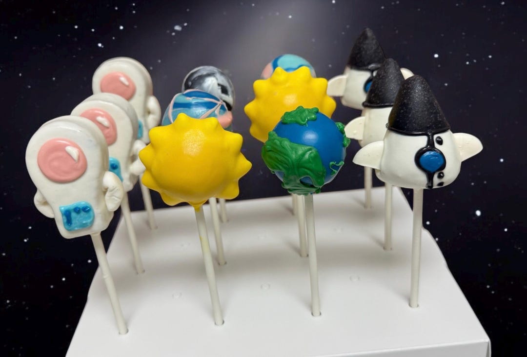 Astronaut, Space Cake Pops - Etsy