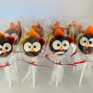 Turkey Cake Pops, Thanksgiving Cake Pops, Thanksgiving Gifts, Turkey ...