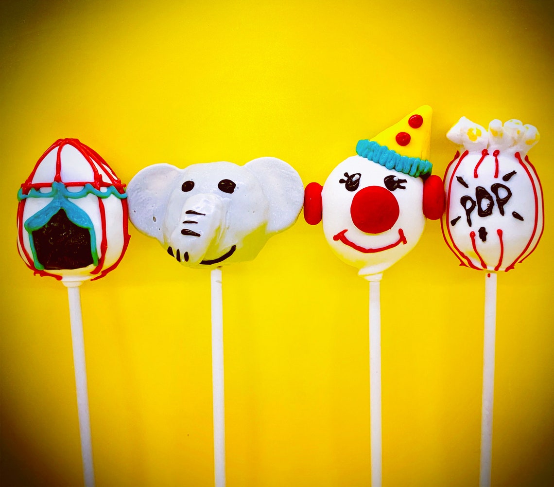 Circus Cake Pops Cake Pop Gifts Cake Pops Kids Party Decor - Etsy