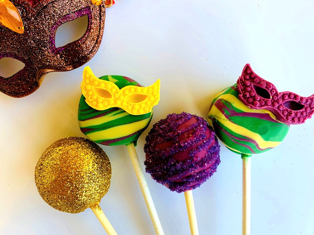 Mardi Gras Cake Pops - Etsy