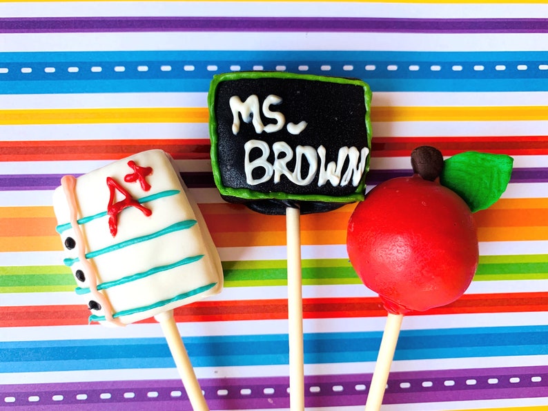 Teacher Appreciation/ Back to School Cake Pops - Etsy