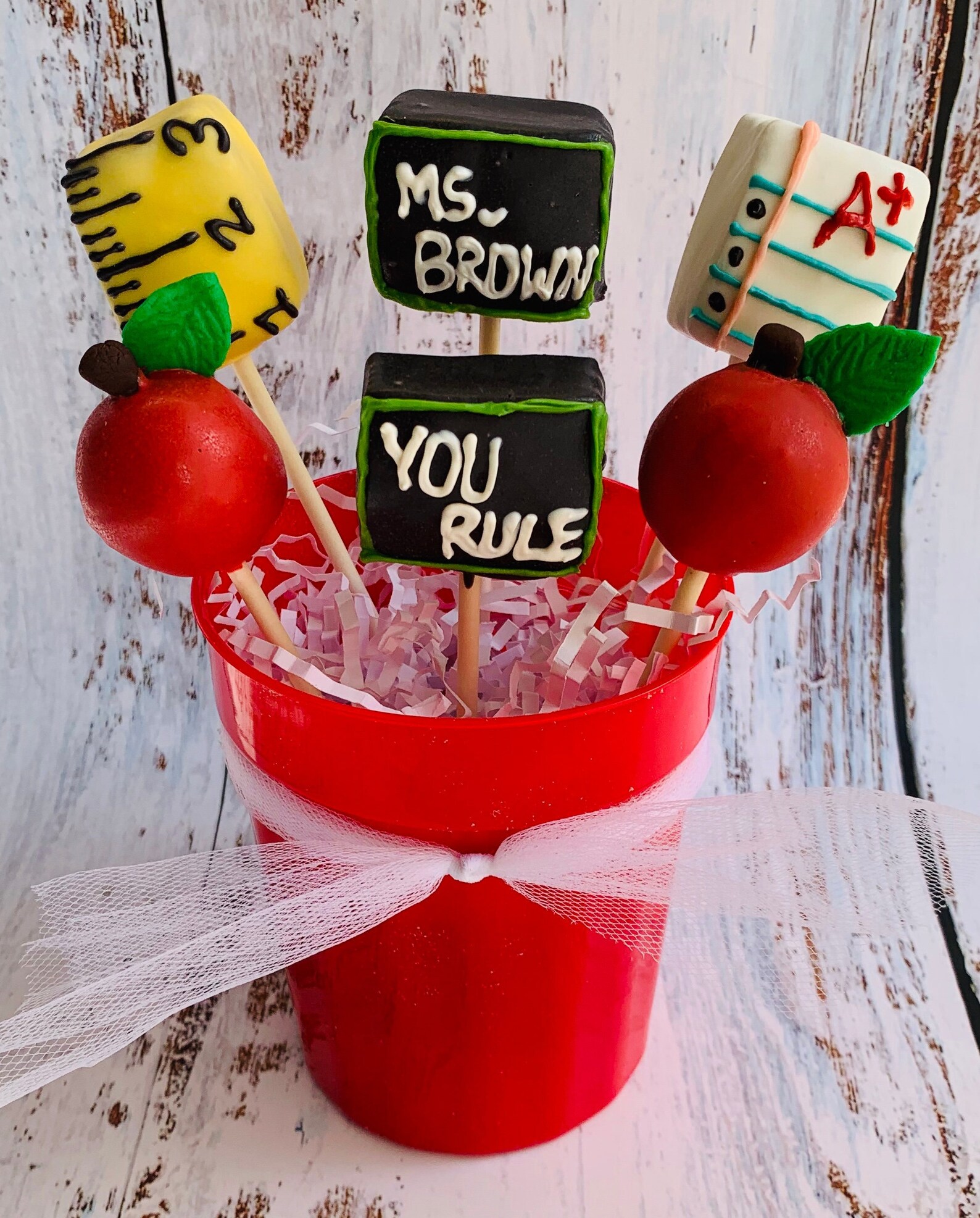 Teacher Appreciation/ Back to School Cake Pops - Etsy