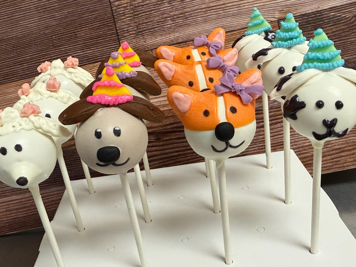 Pawtee Dog, Animal Cake Pops - Etsy