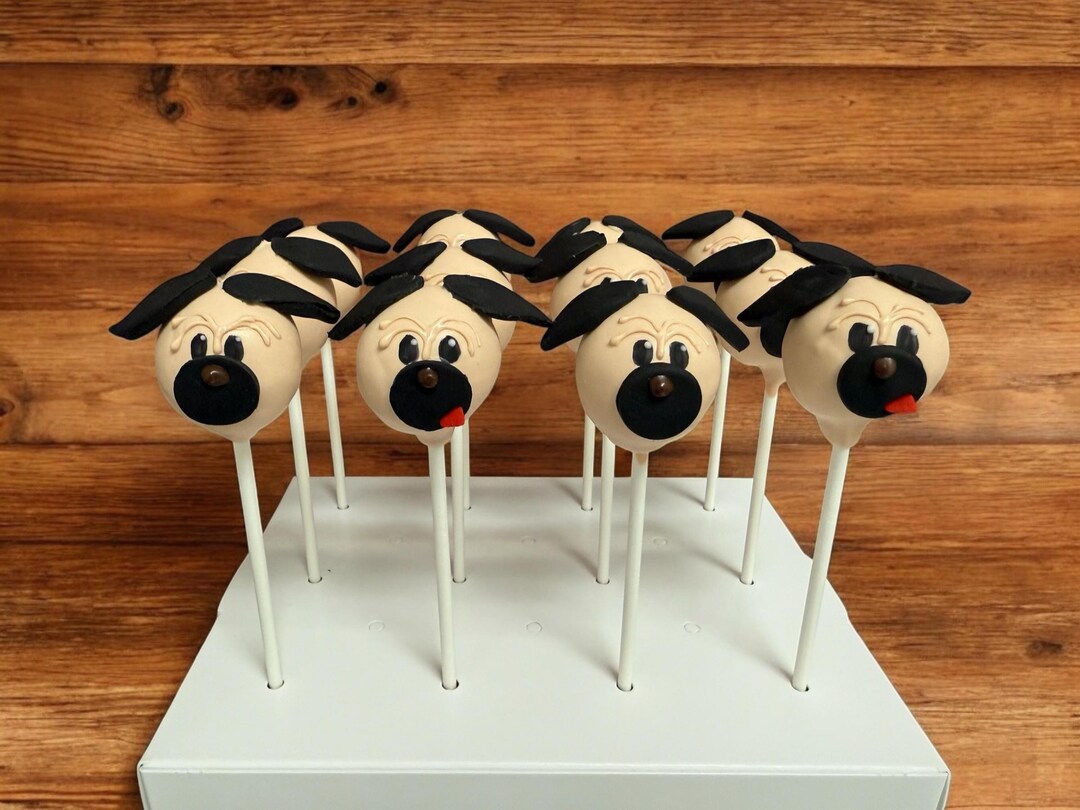 Pug Cake Pops - Etsy