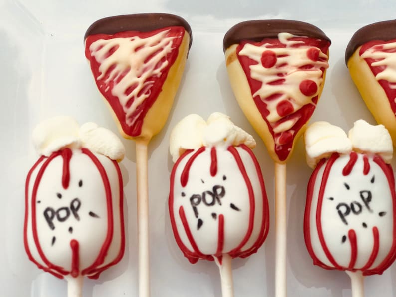 Pizza and Popcorn Cake Pops | Etsy