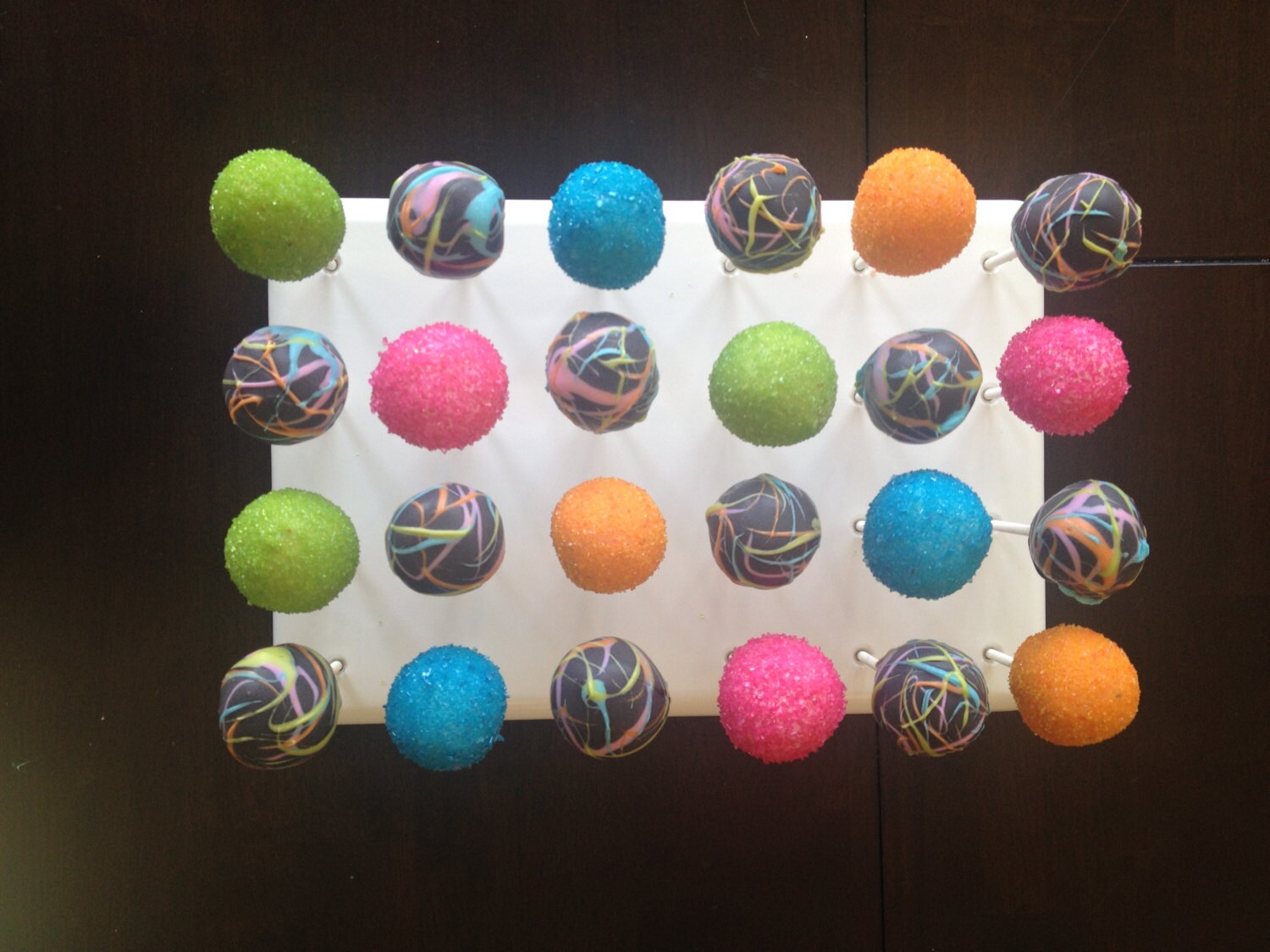 Neon Cake Pops | Etsy