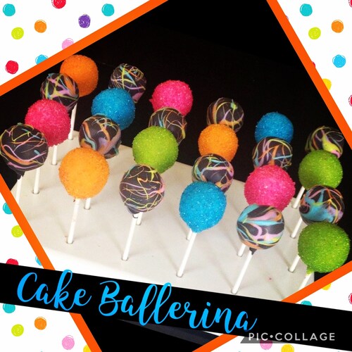 Neon Cake Pops | Etsy
