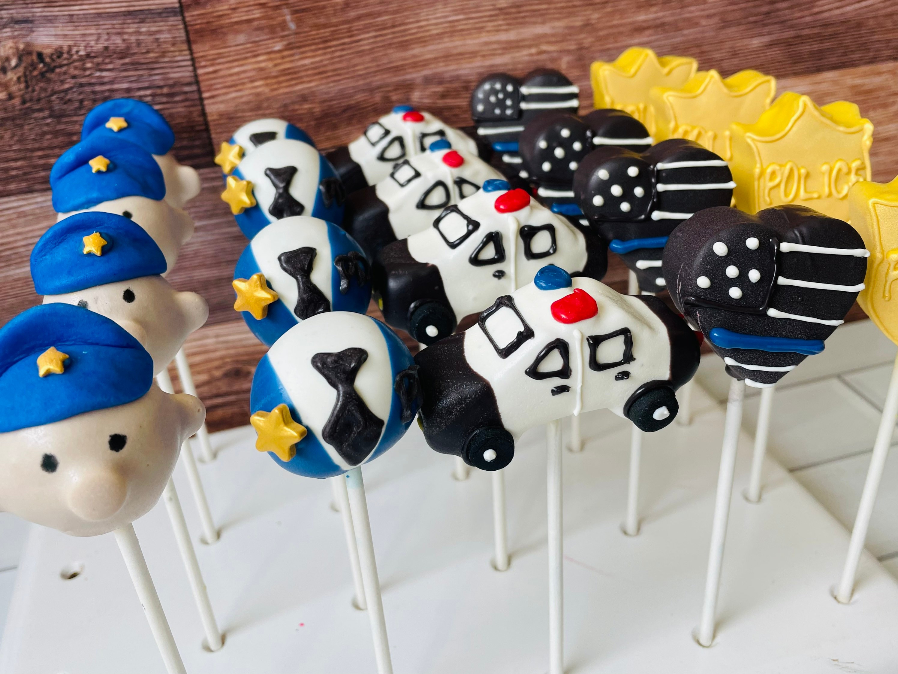 Police Cake Pops