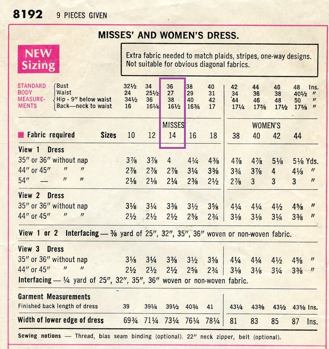 1960s Simplicity 8192 Misses Princess Seamed Dress Vintage | Etsy