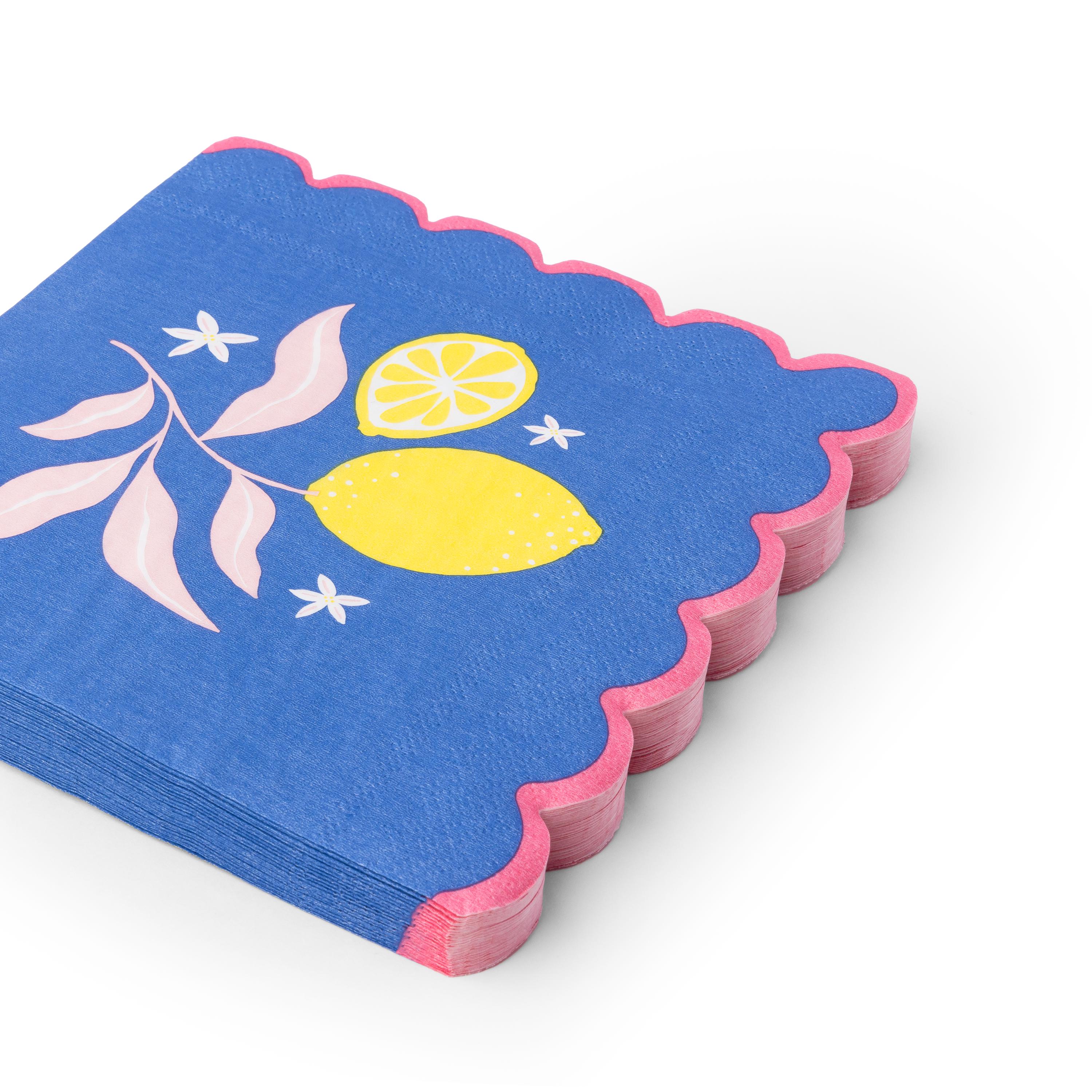 Lemon Zest Dinner Napkins - Etsy