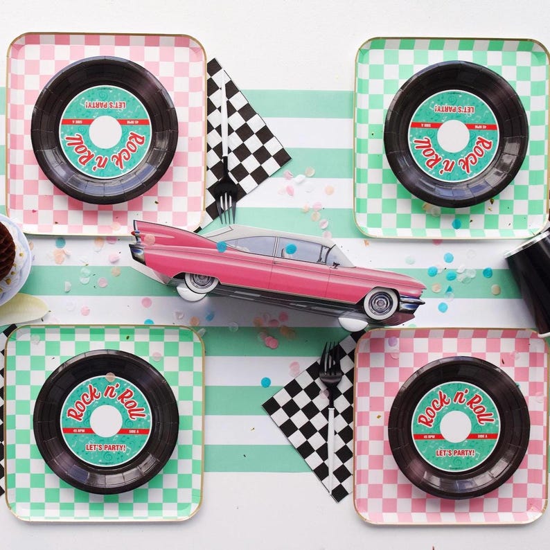 Black & White Checker Dinner Napkins - Etsy