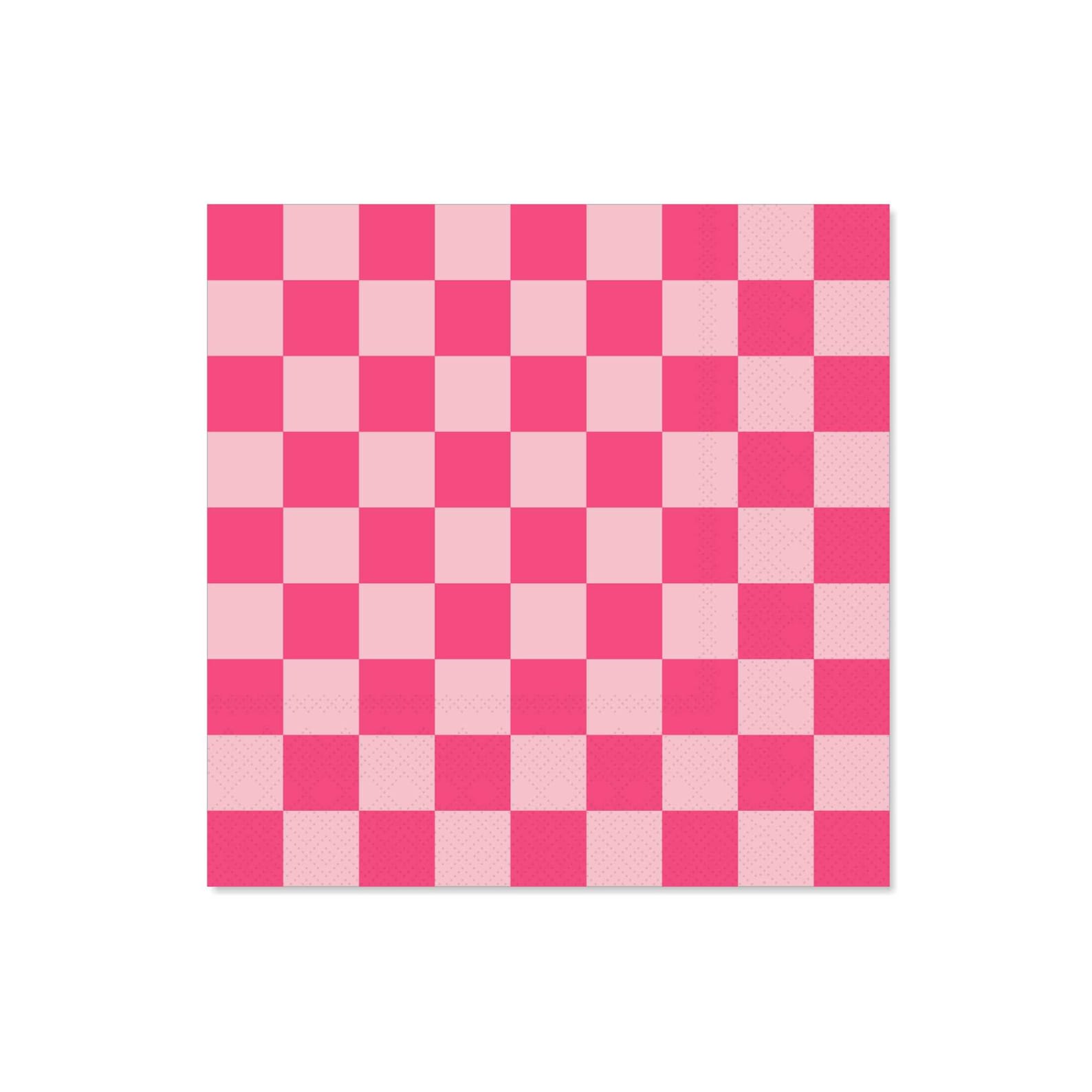 Hot Pink Checker Large Paper Lunch Dinner Party Napkins - Etsy