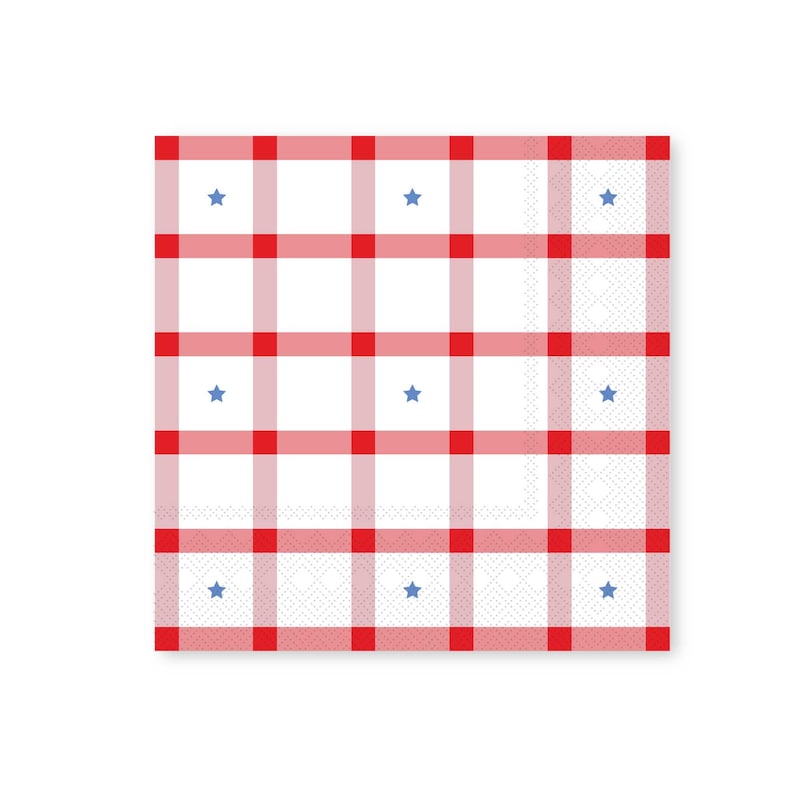 Red Gingham Napkins - Etsy