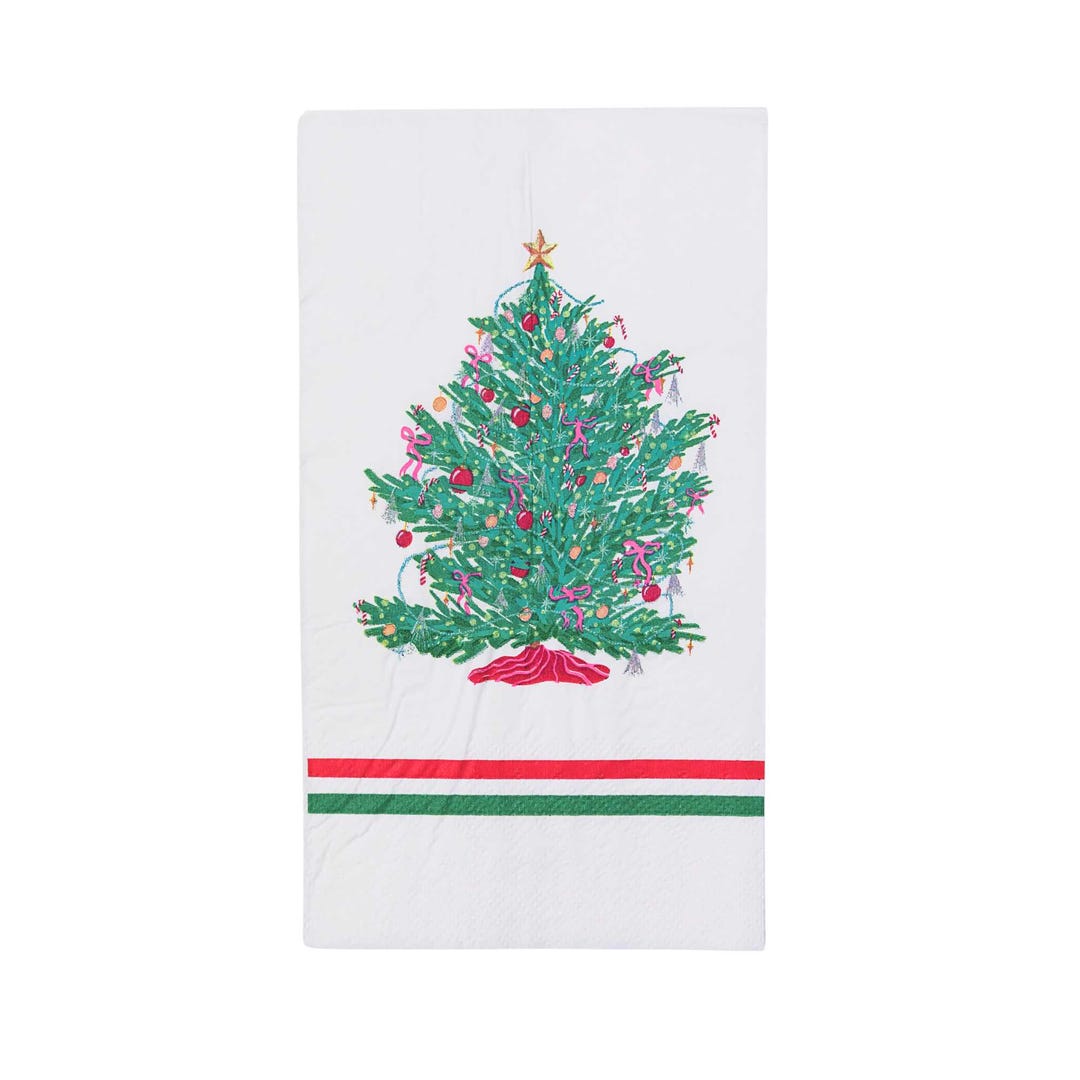 Bonjour Fete X One & Only Paper Christmas Tree Guest Towels - Etsy