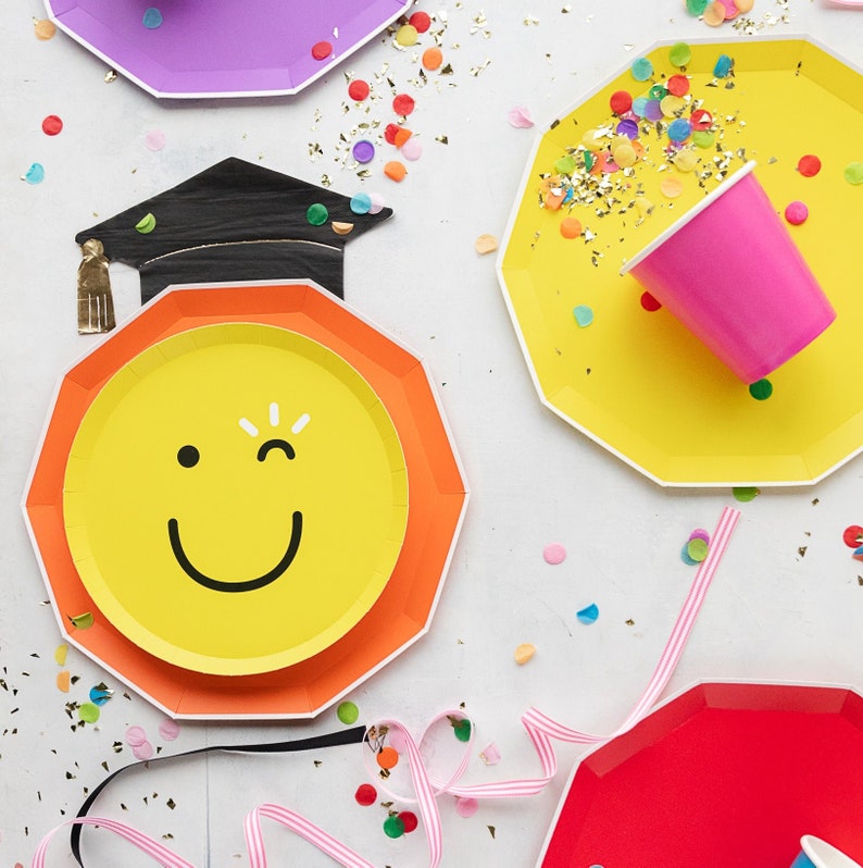 Smiley Face Dessert Plates - Etsy