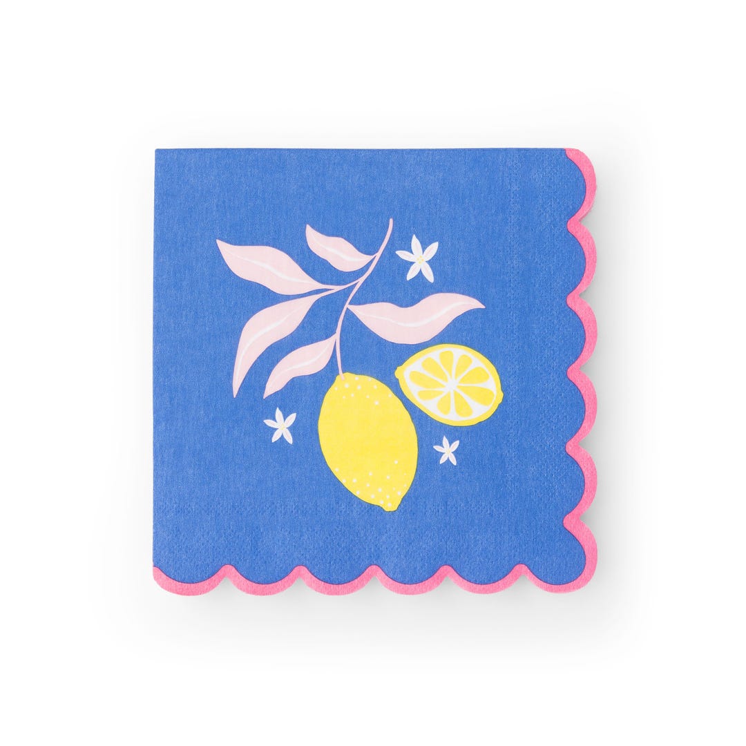 Lemon Zest Dinner Napkins - Etsy