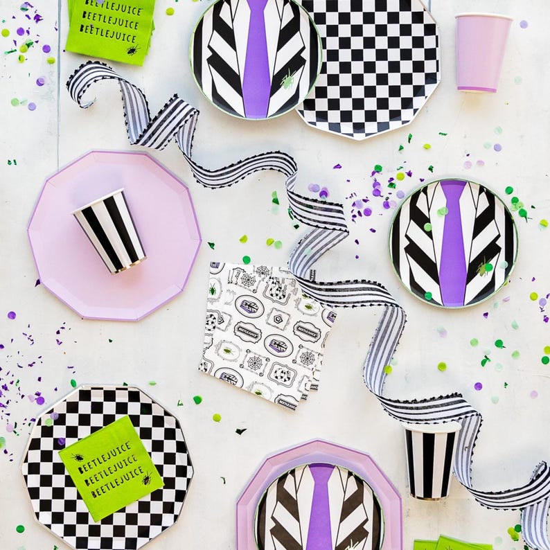 Black & White Checker Dinner Plates - Etsy