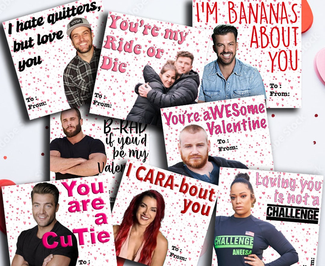 MTV the CHALLENGE Printable Valentines - Etsy